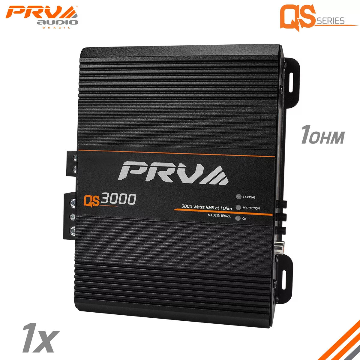 PRV Audio QS3000 1 Ohm 3000 Watts Full Range Digital Compact 3k Car Am ...
